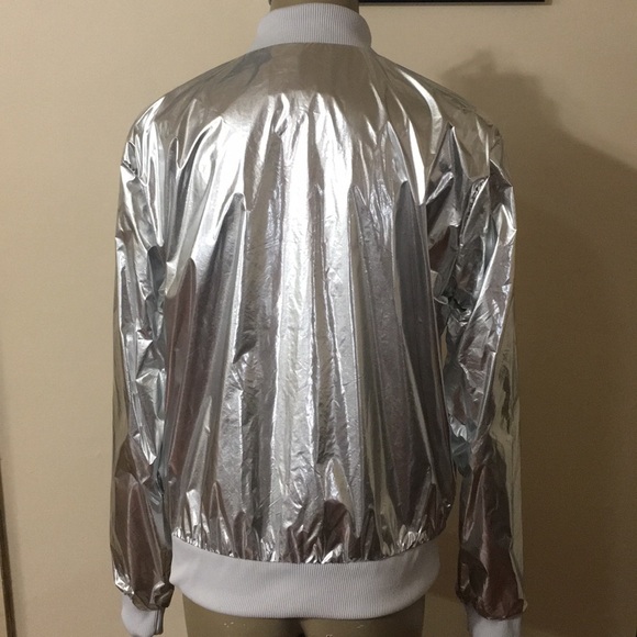 Victoria's Secret | Jackets & Coats | Victorias Secret Metallic Silver ...
